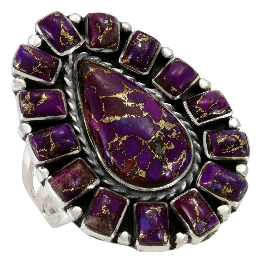 Purple Turquoise Ring Sterling Silver R2626-C77