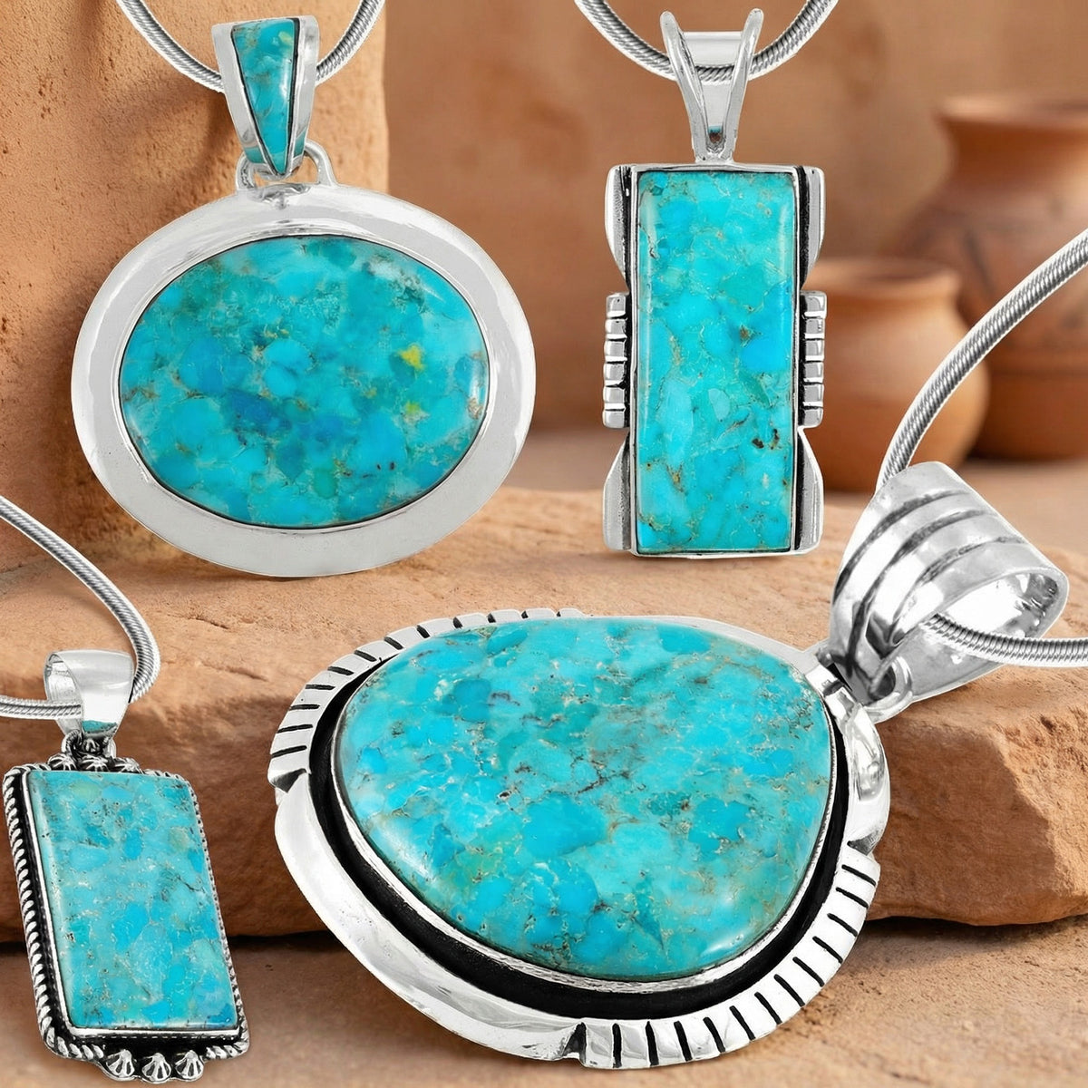 Matrix Turquoise Pendants | Turquoise Network